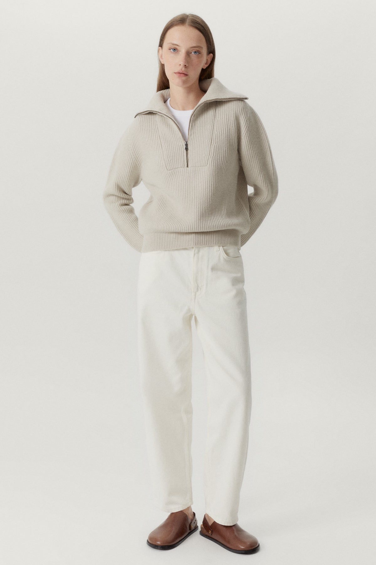 The Merino Wool Half-zip Sweater
