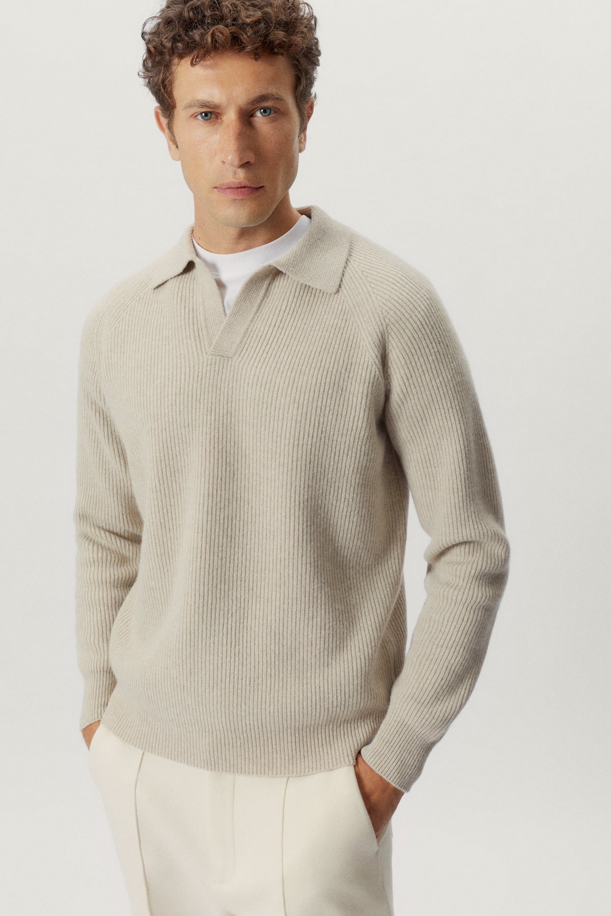 The Woolen Ribbed Polo